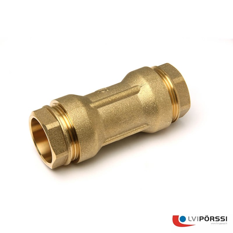 Muovi-Muovi Väliliitin | Messinkiset Muoviputken Liittimet - kuparipuristerenkaalla ...